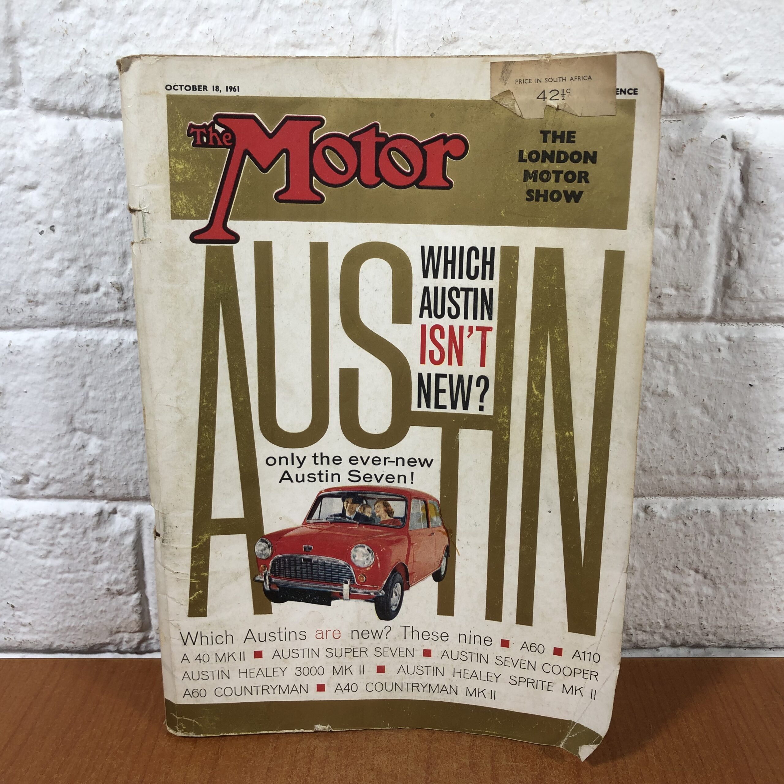 Vintage 'The Motor' Austin Magazine (October 1961) - AuctionGiant