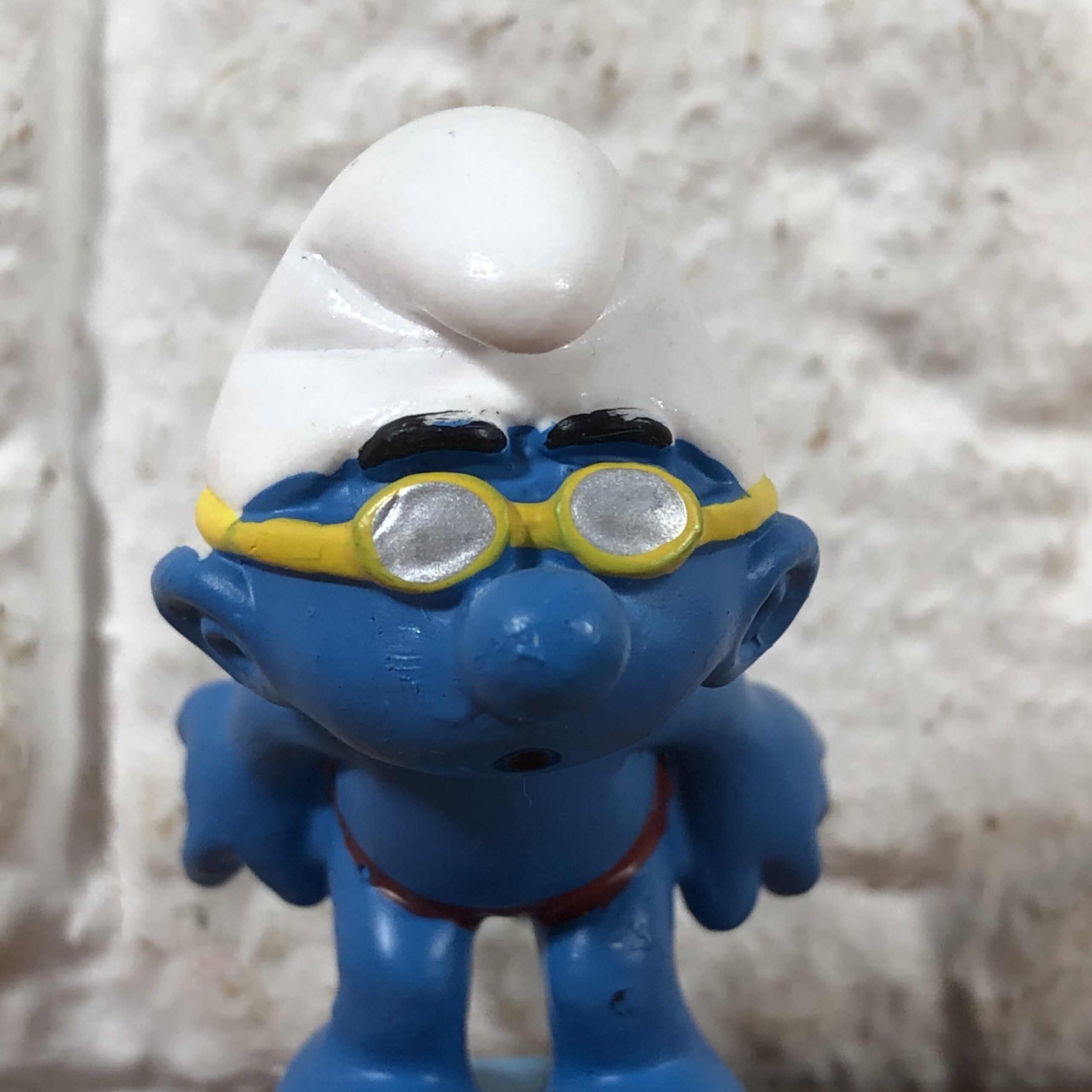 Vintage Diving Smurf Figurine (Made in Germany) - AuctionGiant