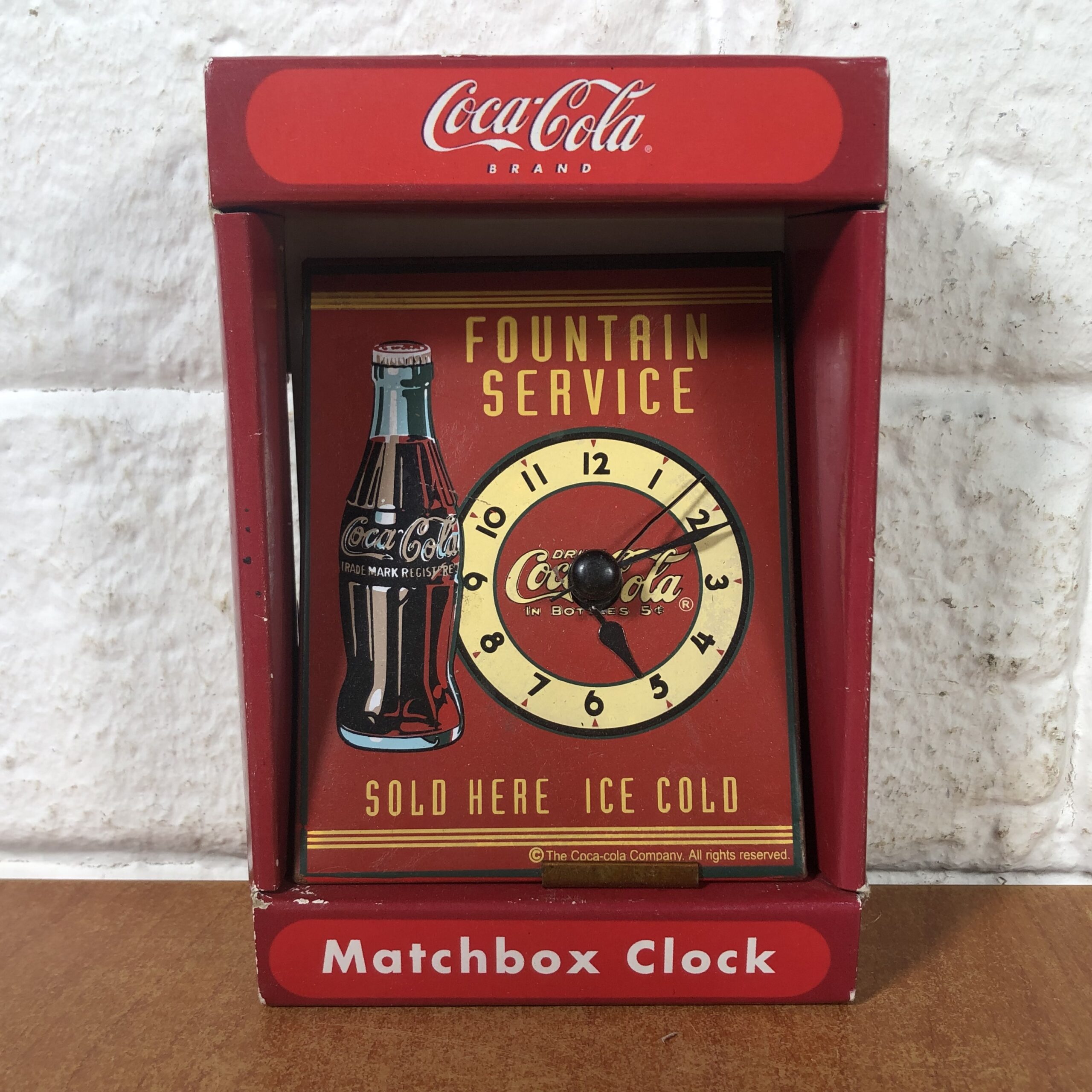 Lot 174: Coca Cola Matchbox Clock - AuctionGiant