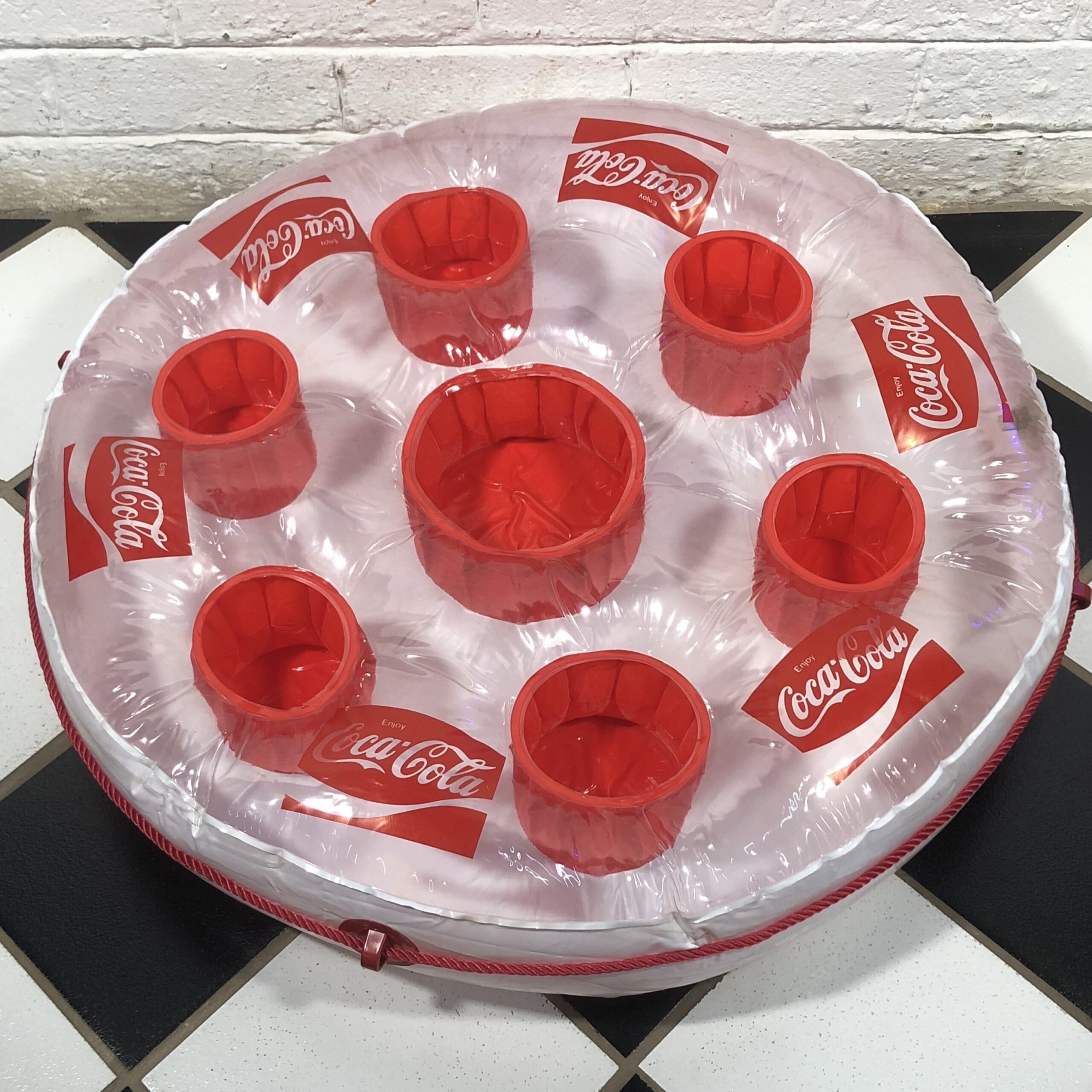 Lot 90: Coca Cola Inflatable Swimming Pool Drink Holder - AuctionGiant