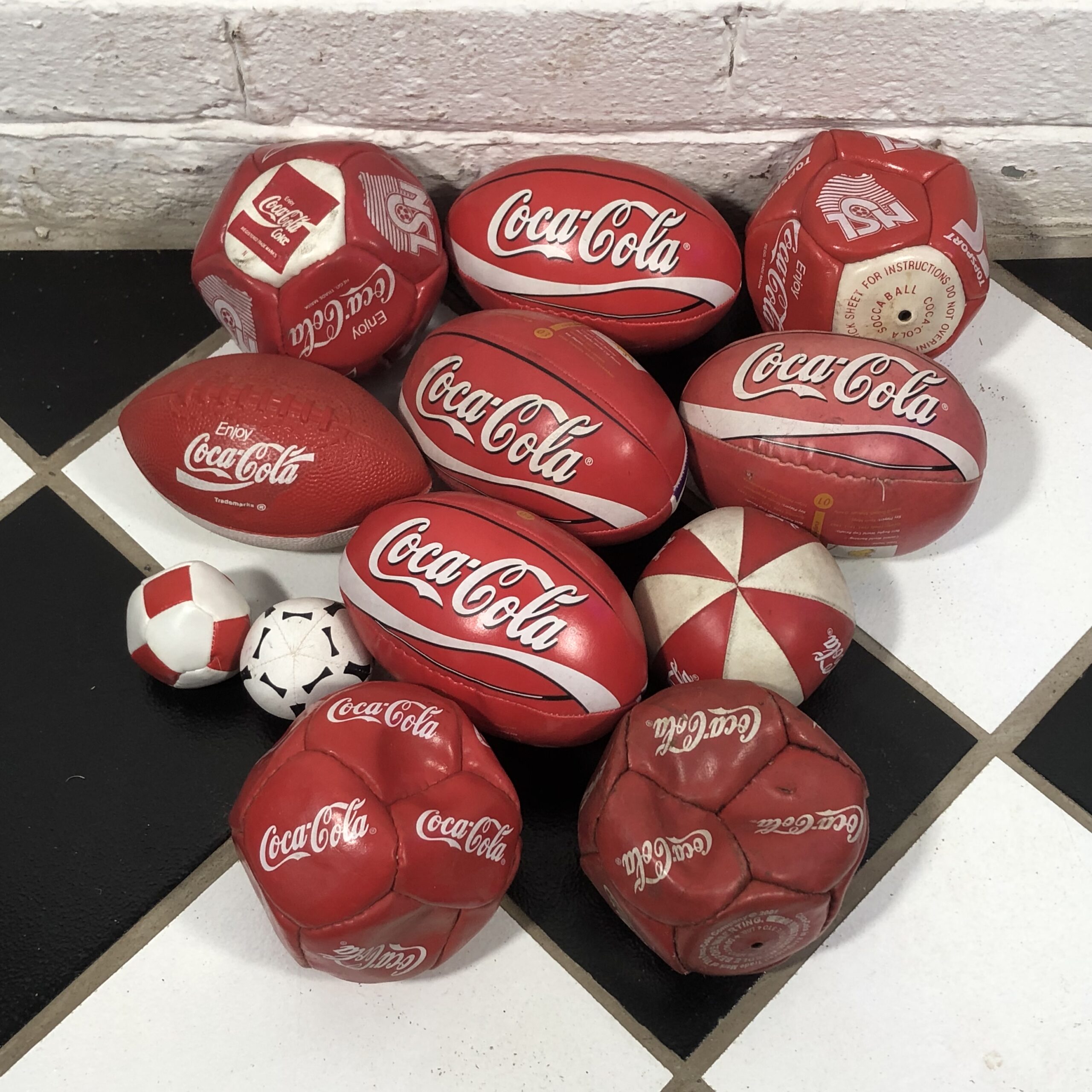 Lot 73: Miniature Coca Cola Sport Balls - AuctionGiant
