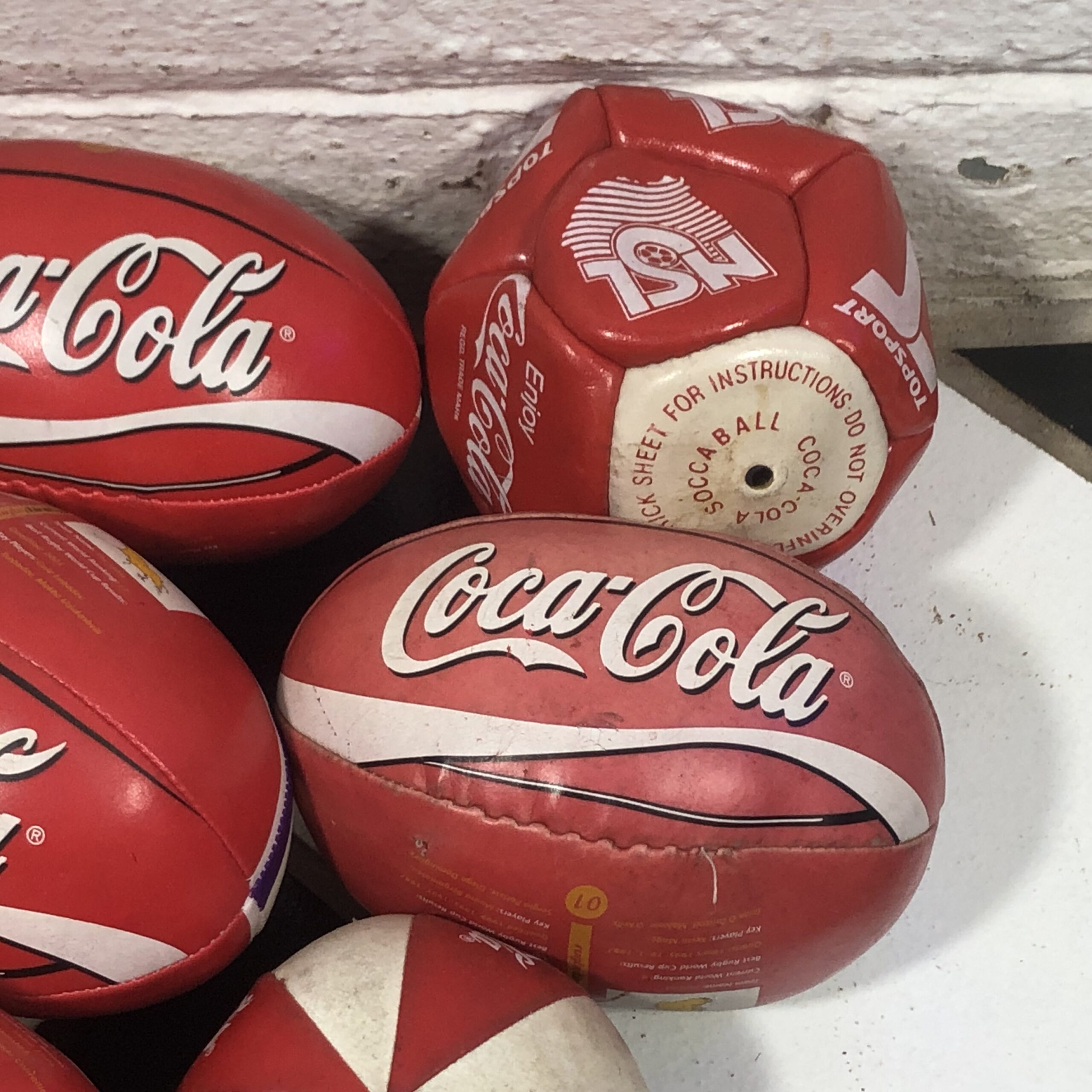 Lot 73: Miniature Coca Cola Sport Balls - AuctionGiant
