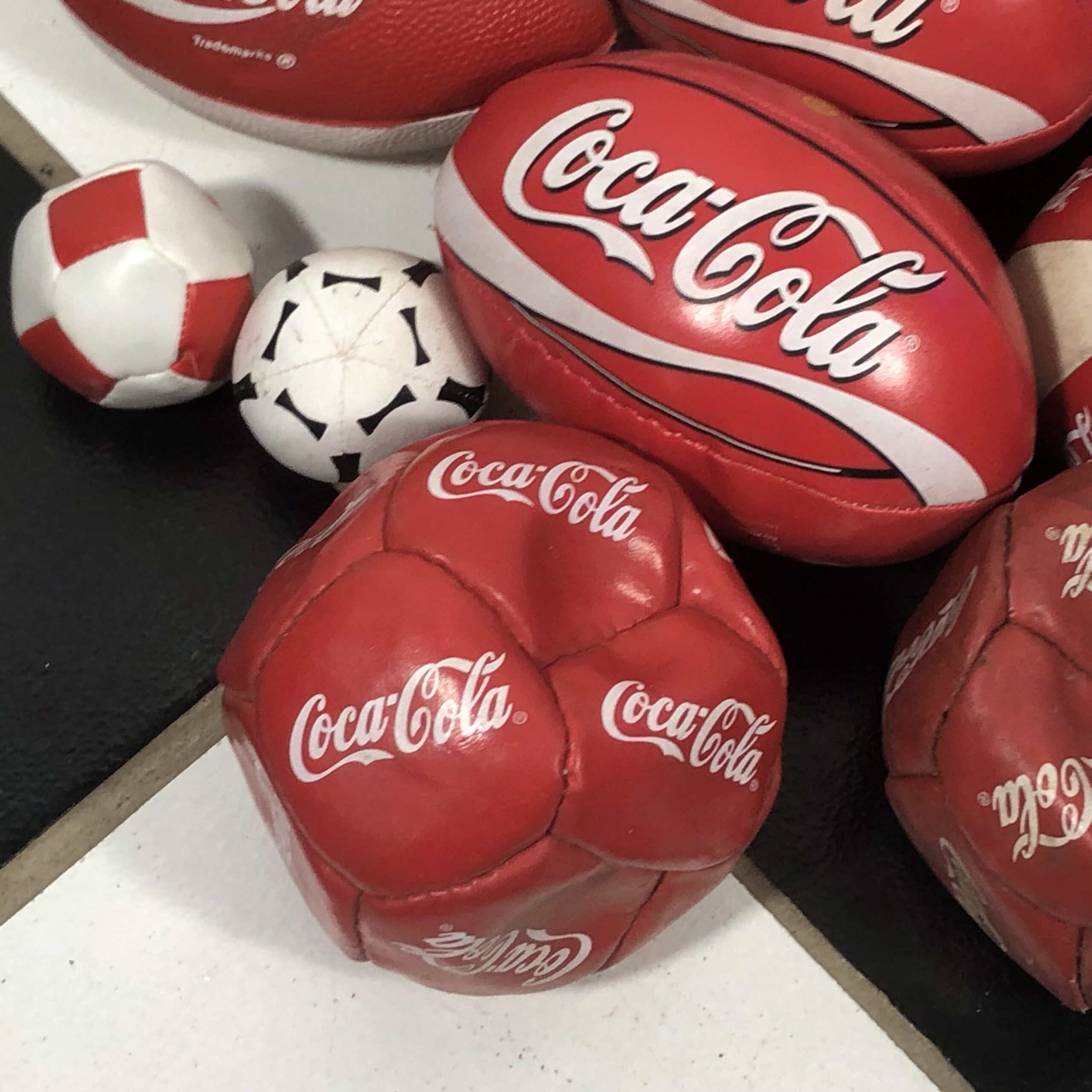 Lot 73: Miniature Coca Cola Sport Balls - AuctionGiant