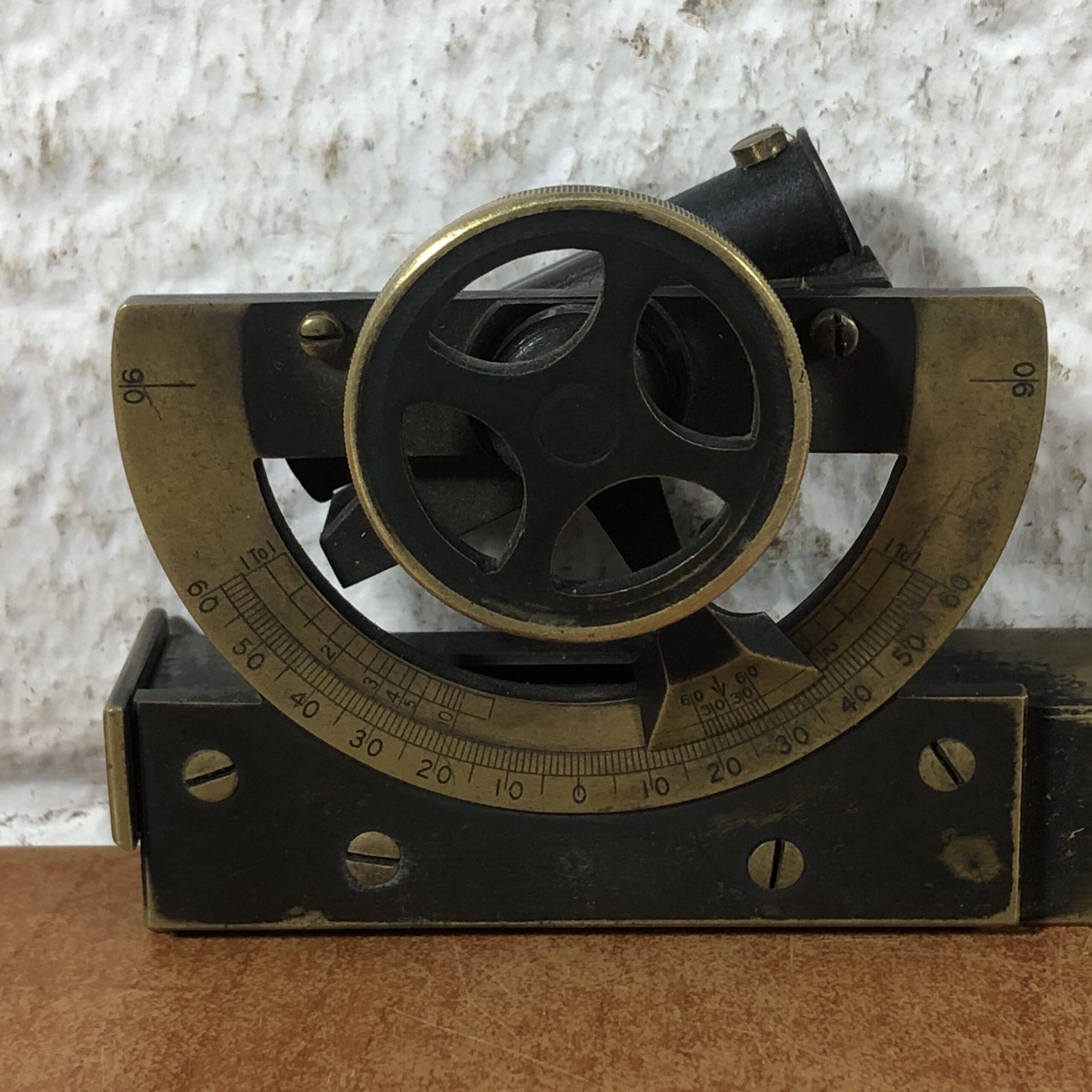 Vintage Stanley Brass Level & Clinometer in Leather Case (Great ...