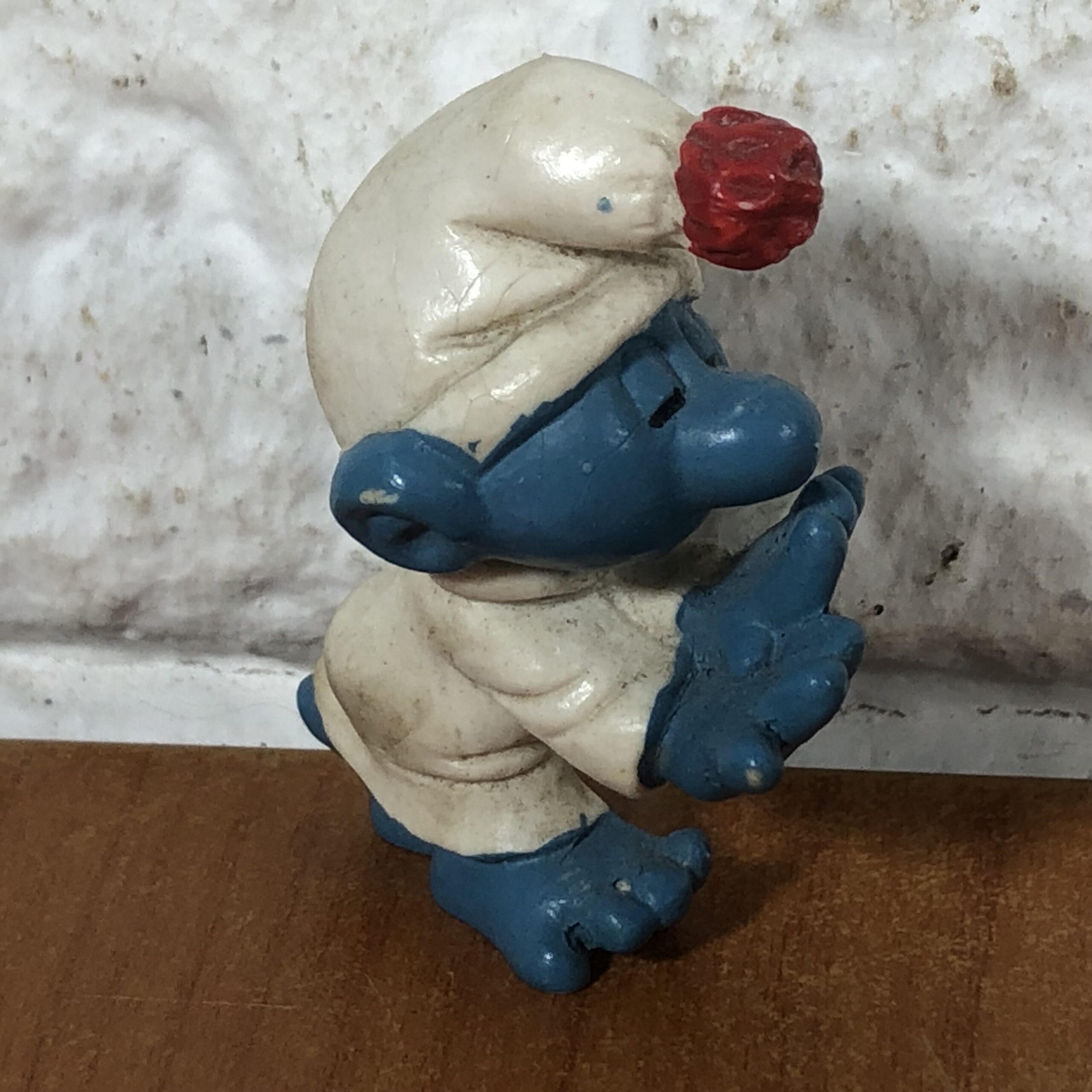 Vintage Peyo Sleepwalking Smurf Figurine (Made in West Germany ...