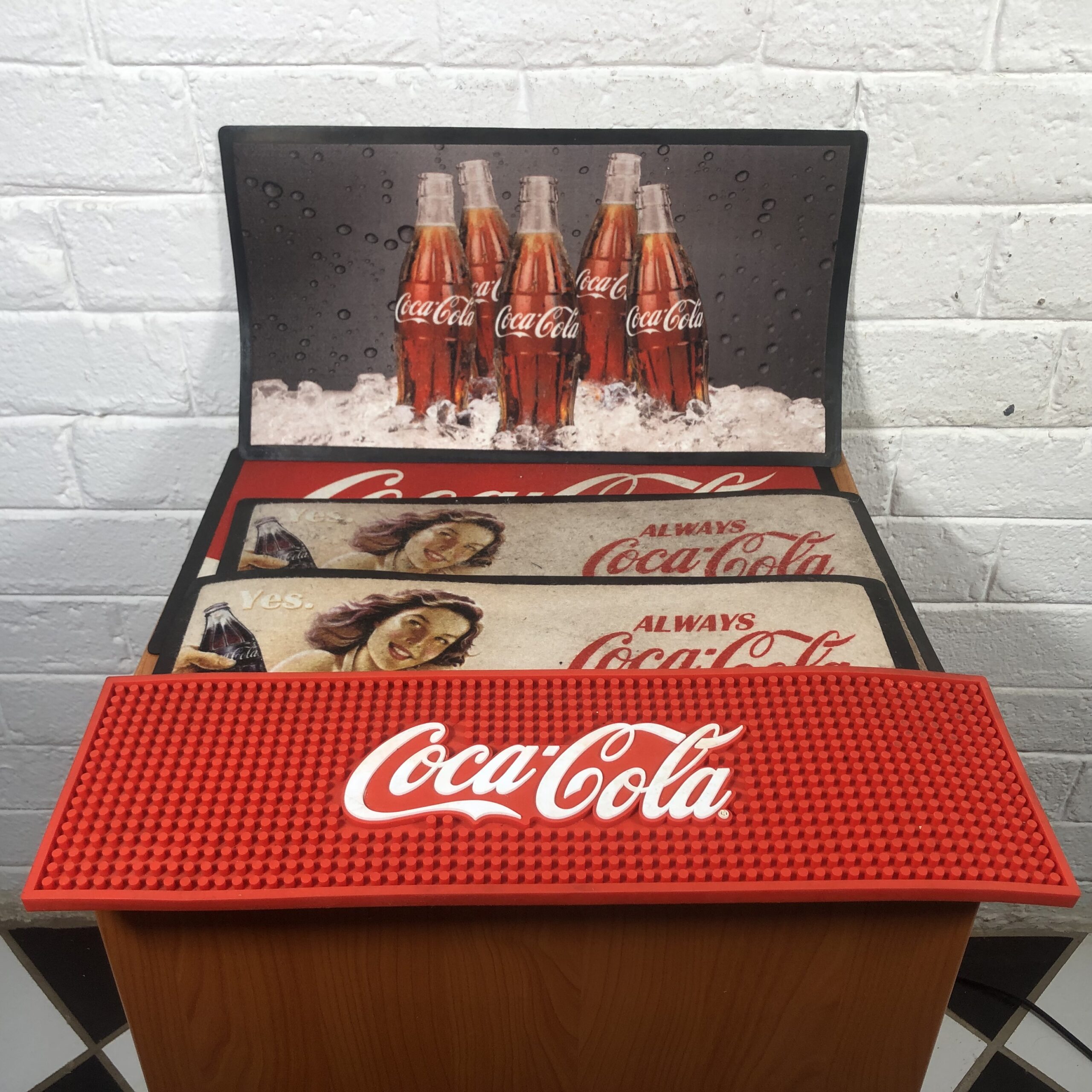 Lot 50: Coca Cola Bar Mats - AuctionGiant