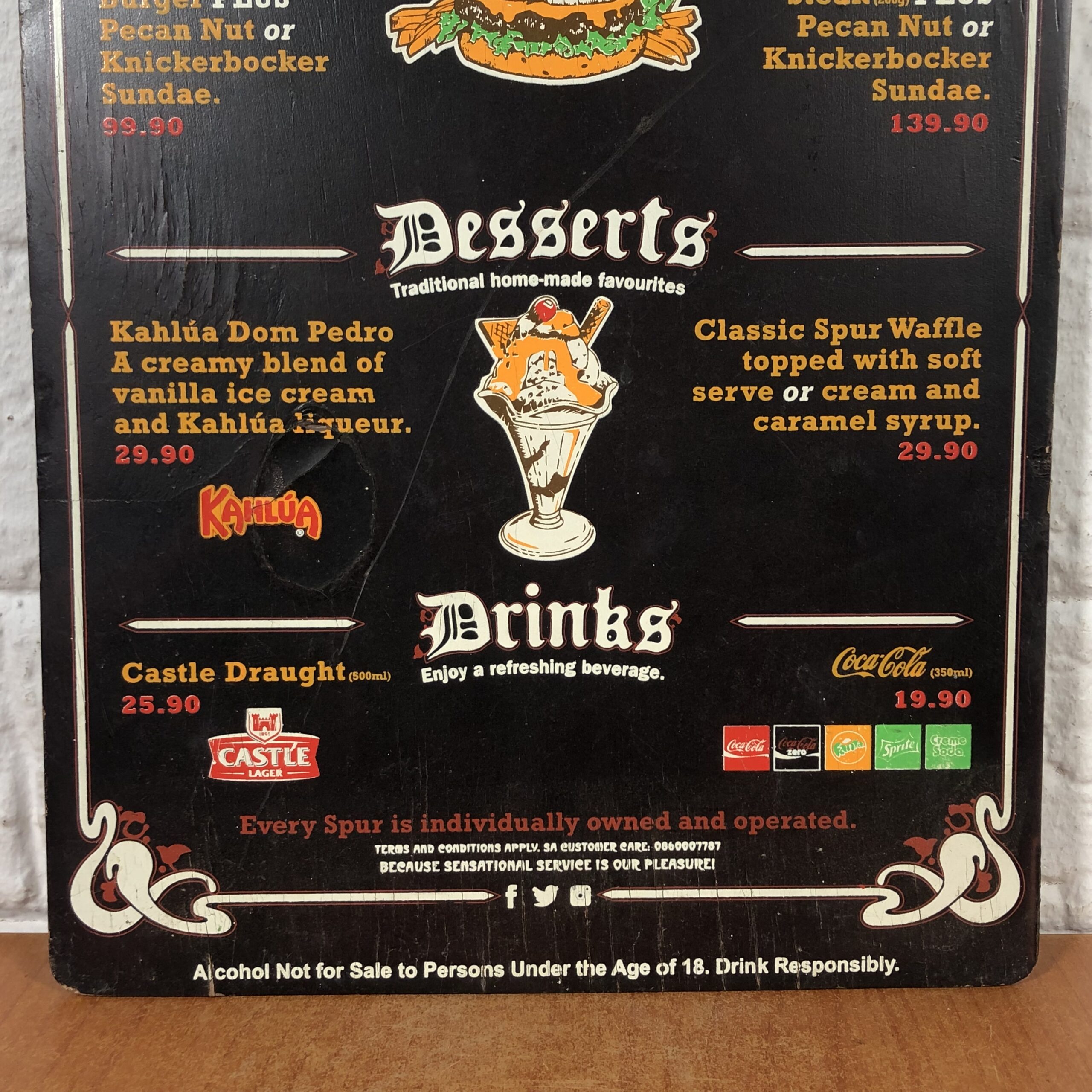 2017 Spur Menu - AuctionGiant