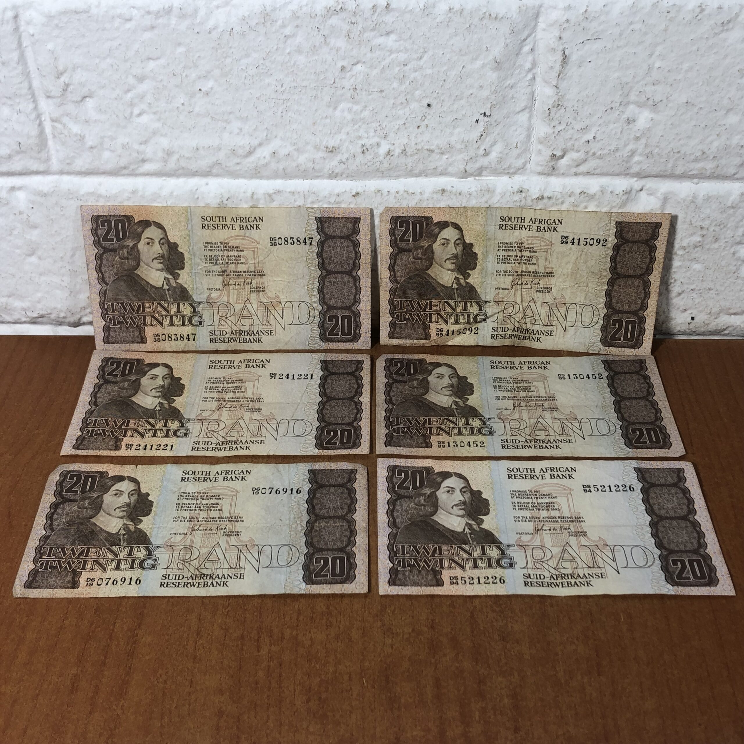 Vintage South African R20 Bank Notes - AuctionGiant