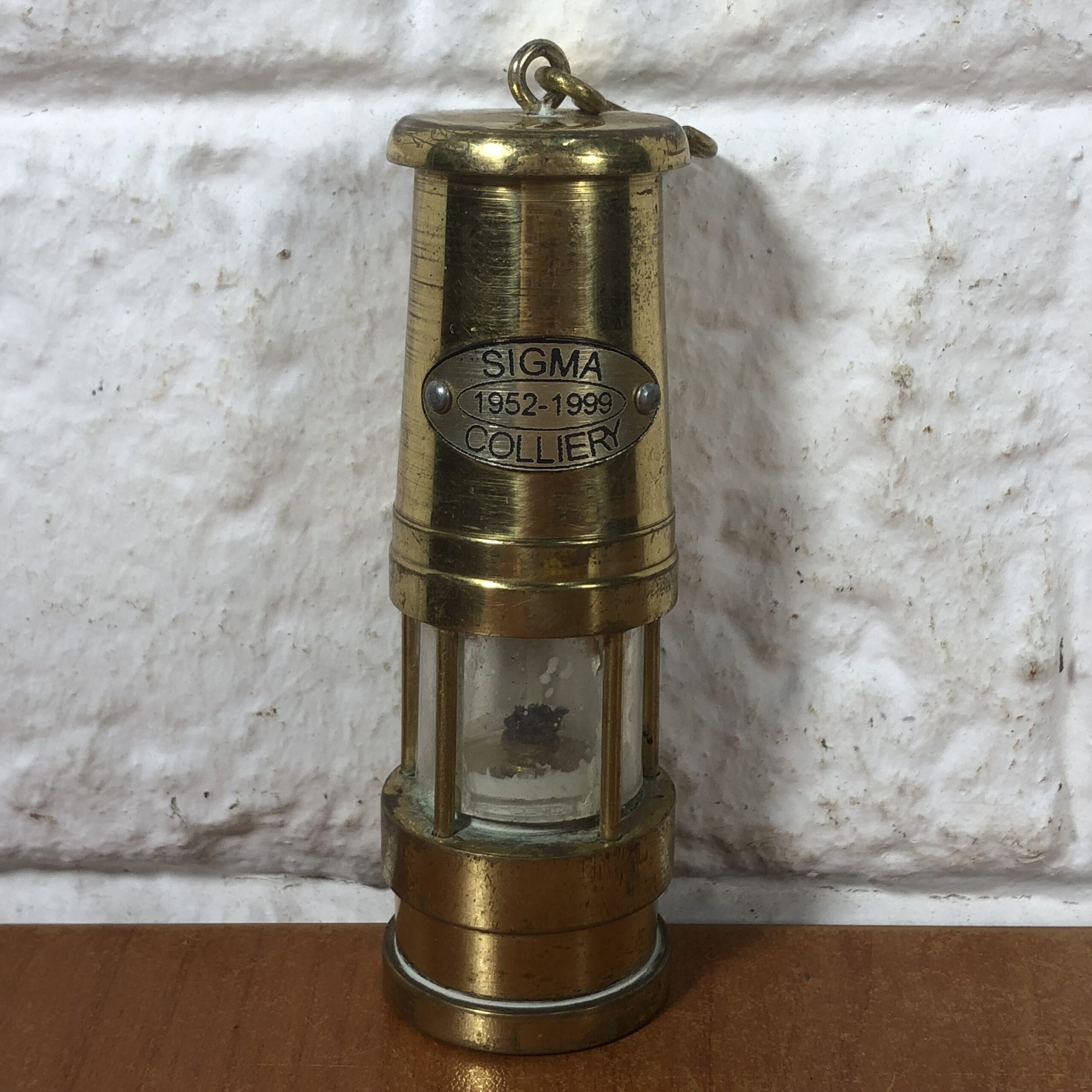 Vintage Miniature Brass '1999 Sigma Colliery' Commemorative Miner's ...