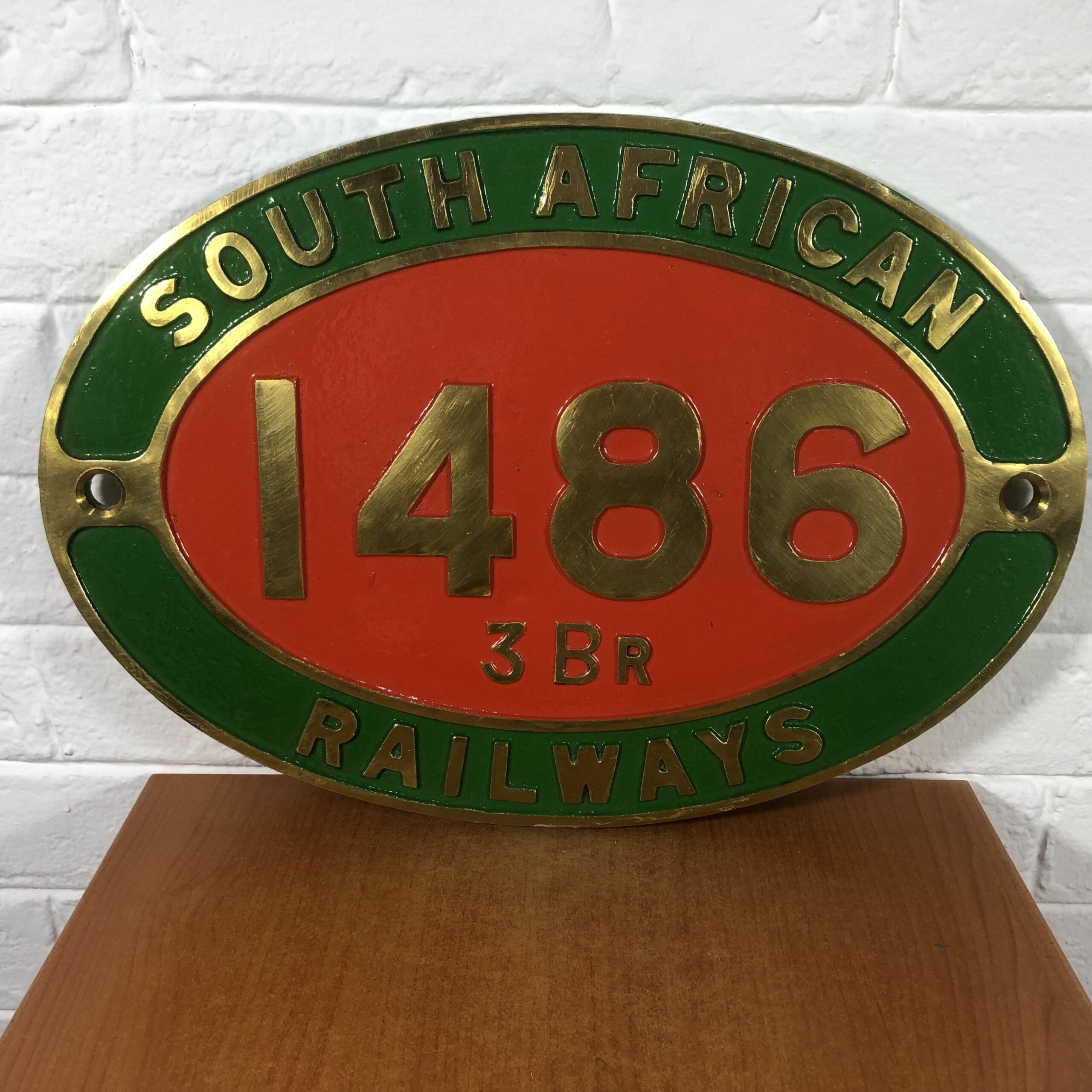 Brass SAR/SAS Locomotive Number Plate - AuctionGiant