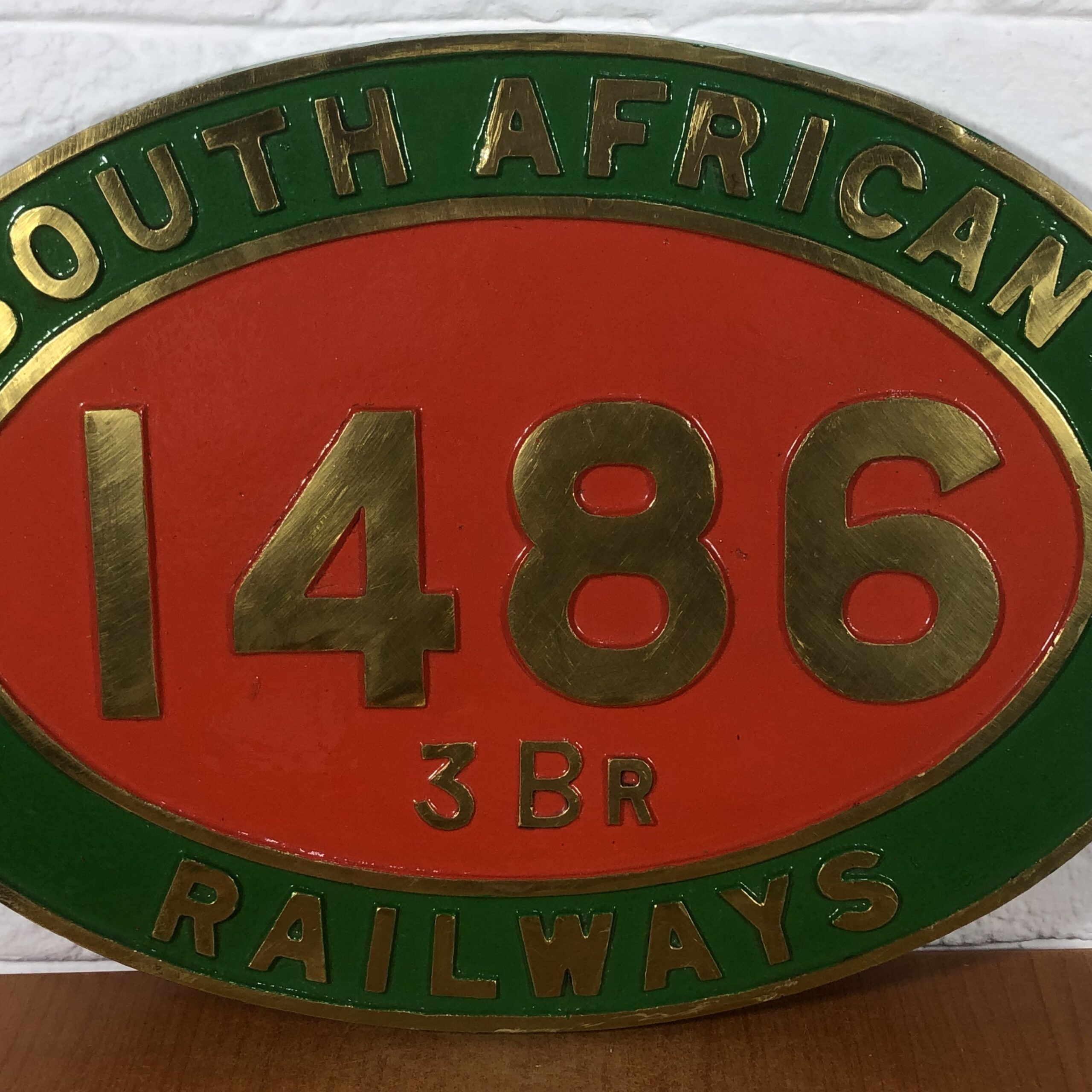 Brass SAR/SAS Locomotive Number Plate - AuctionGiant