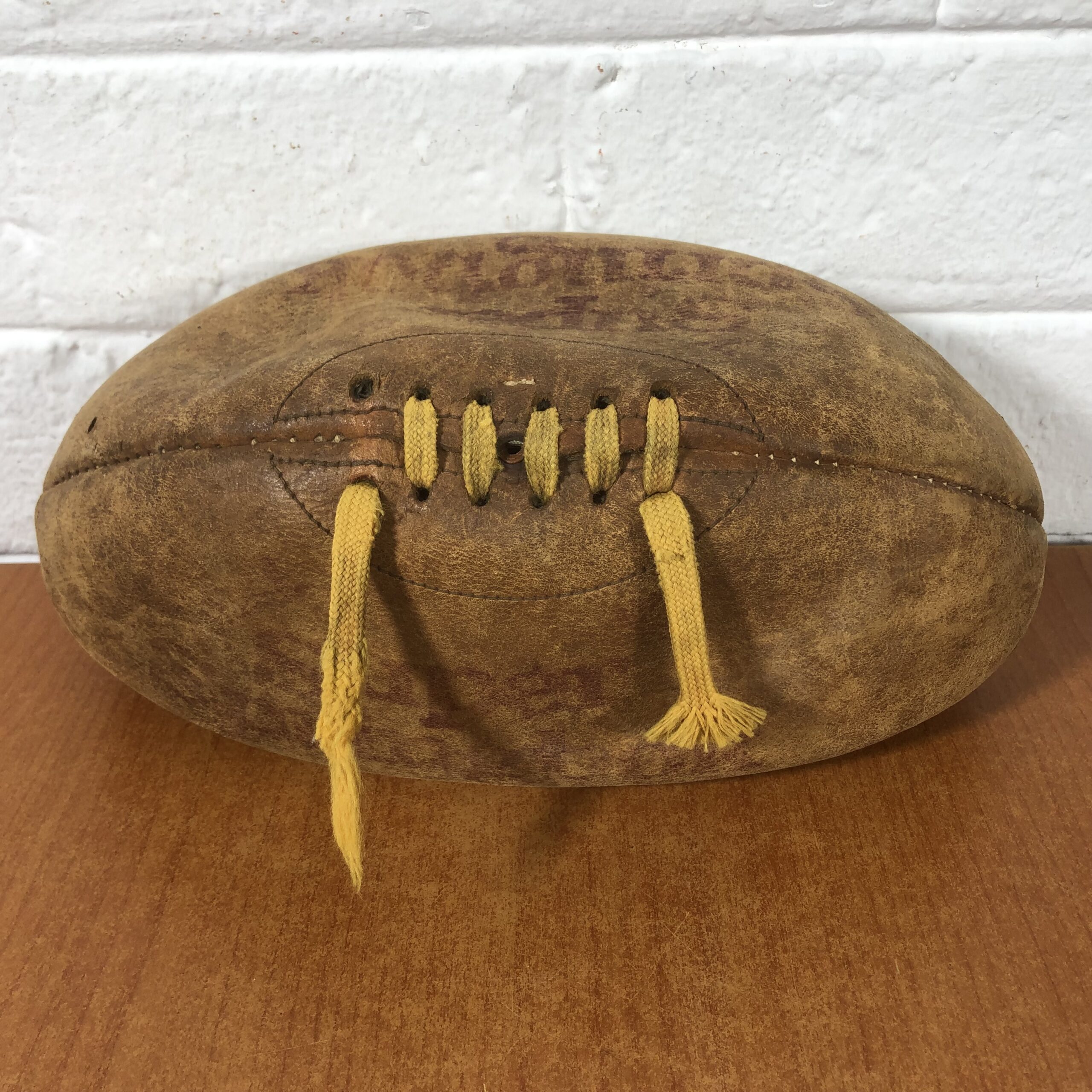 Vintage Super Springbok Leather Rugby Ball - AuctionGiant