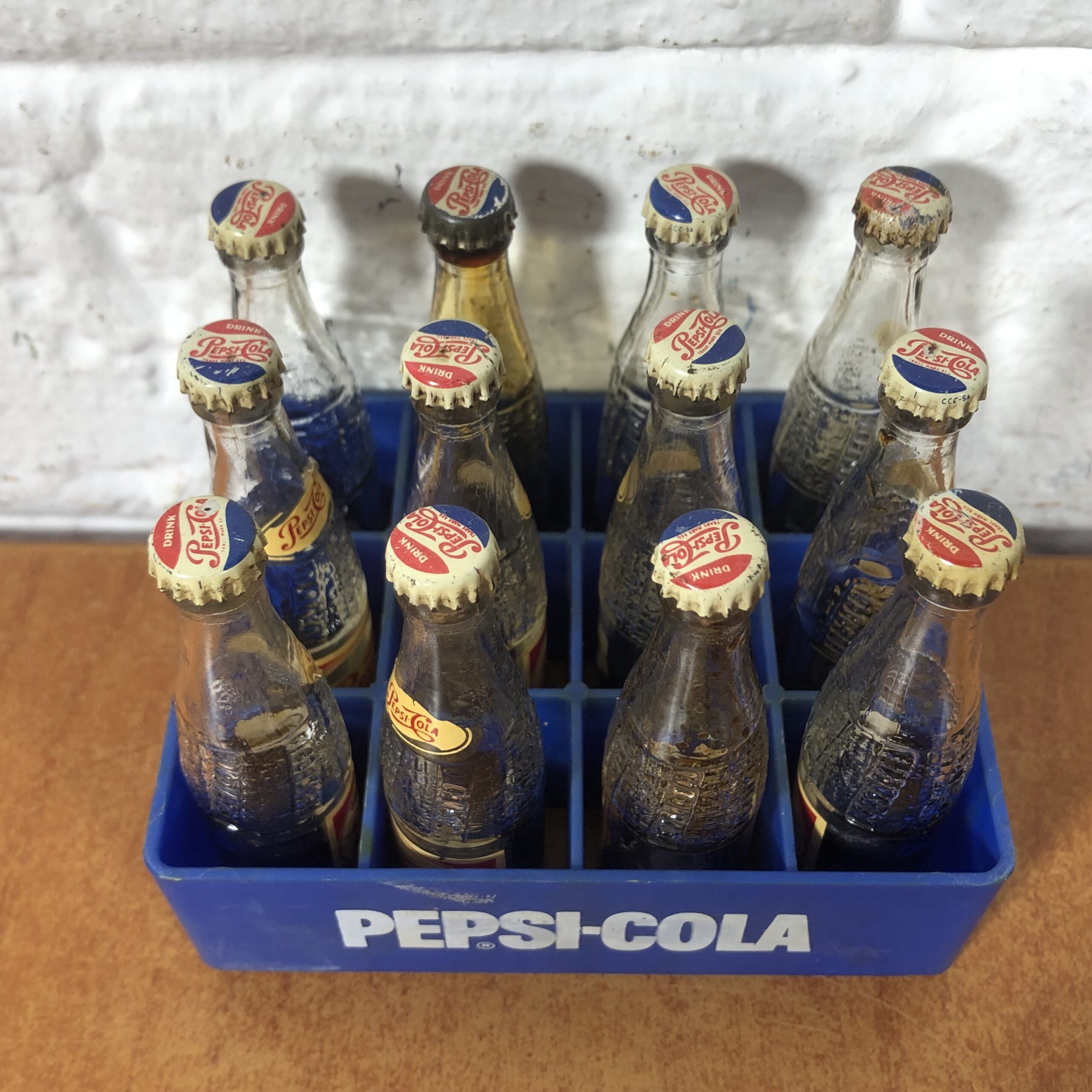 Miniature Pepsi-Cola Bottles in Crate - AuctionGiant
