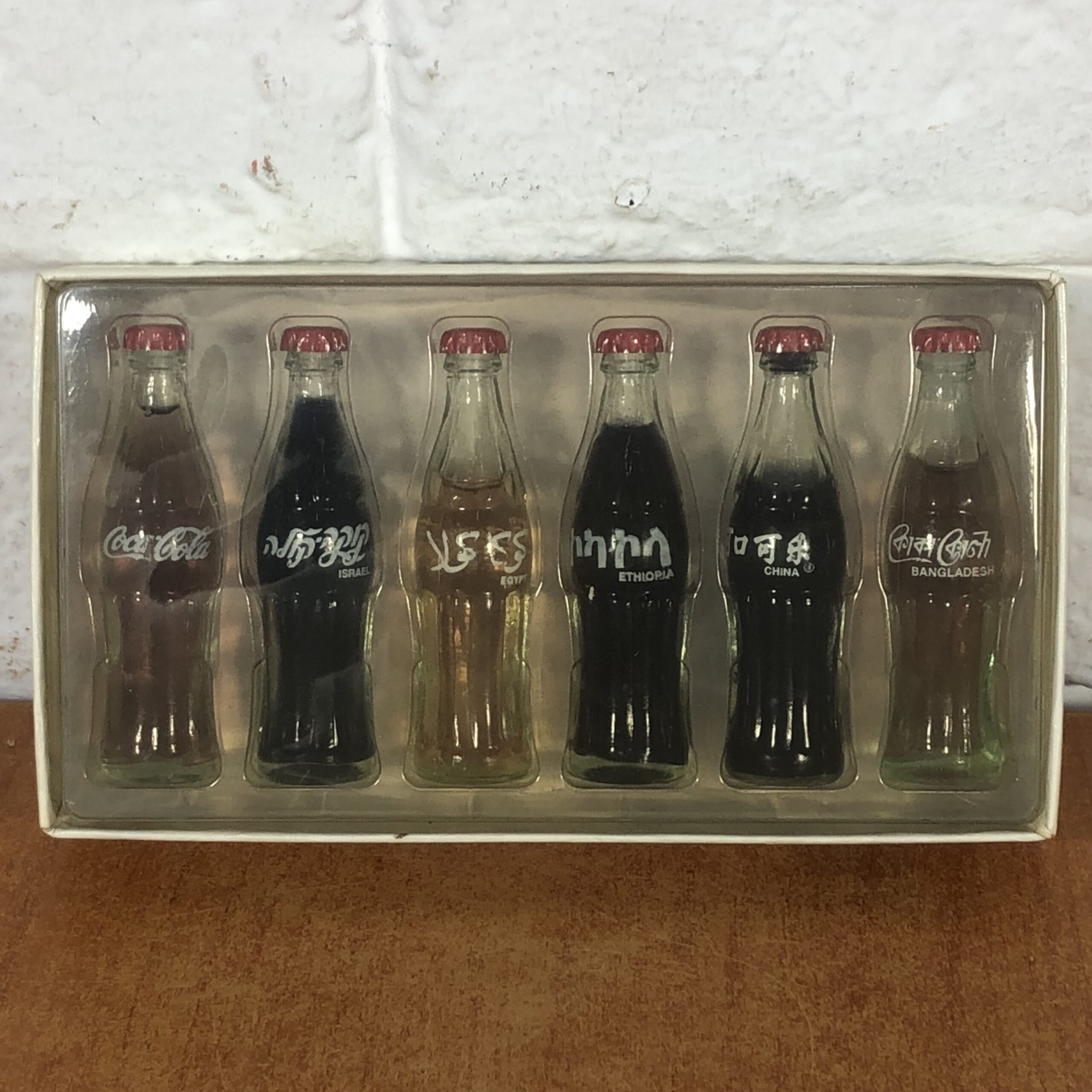 Coca Cola in the World Miniature Contour Bottle Set - AuctionGiant