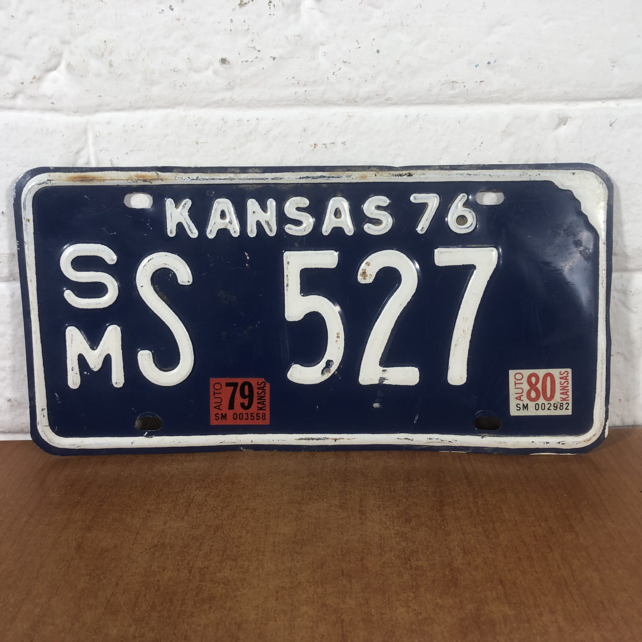 Vintage Kansas USA Number Plate - AuctionGiant