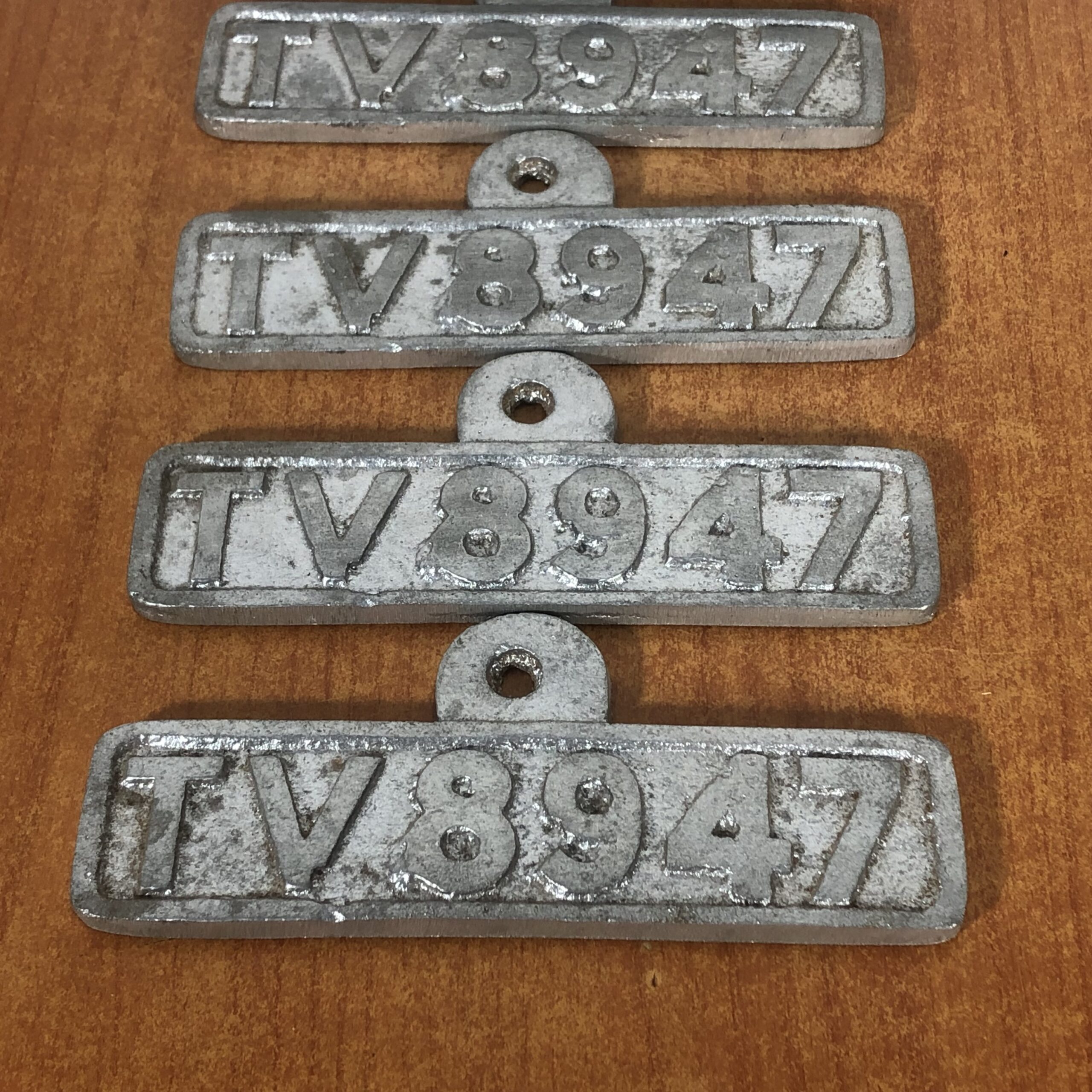Small Cast Aluminium Number Plate Signs - AuctionGiant