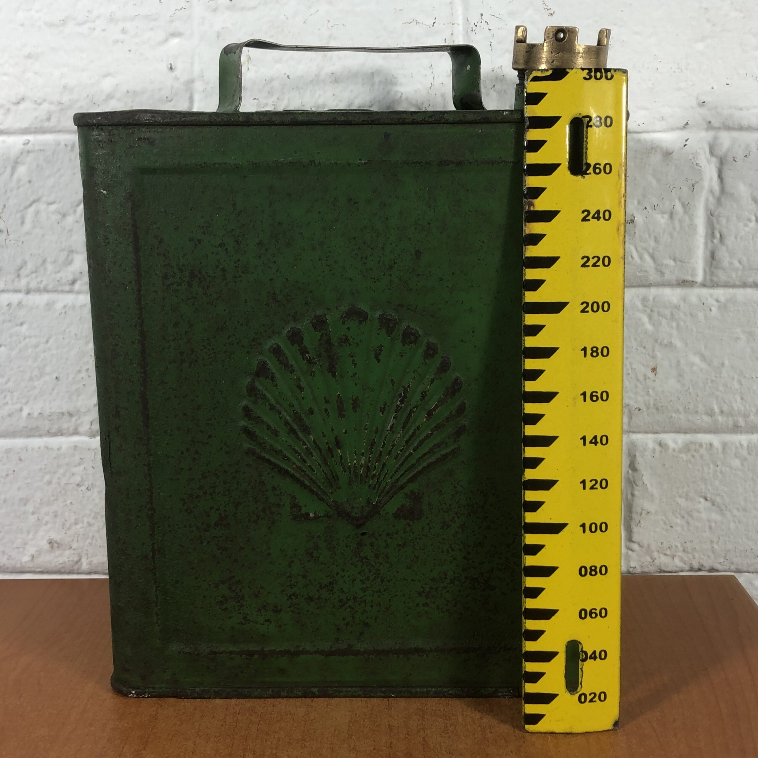 Vintage Shell Motor Oil Container (with Brass Cap) - AuctionGiant