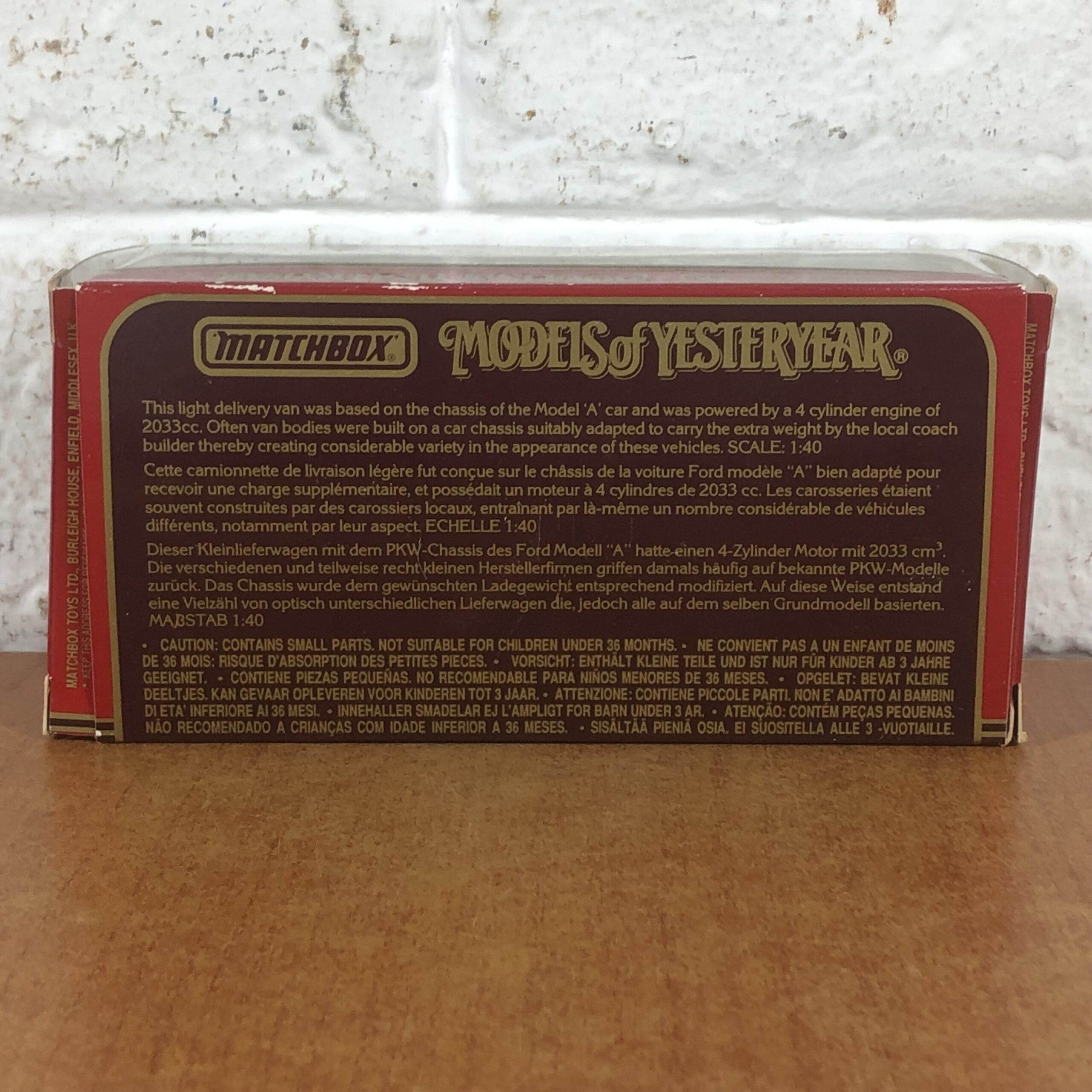 Matchbox Models of Yesteryear ~ Pratt's Motor Spirit Model A Ford Van ...