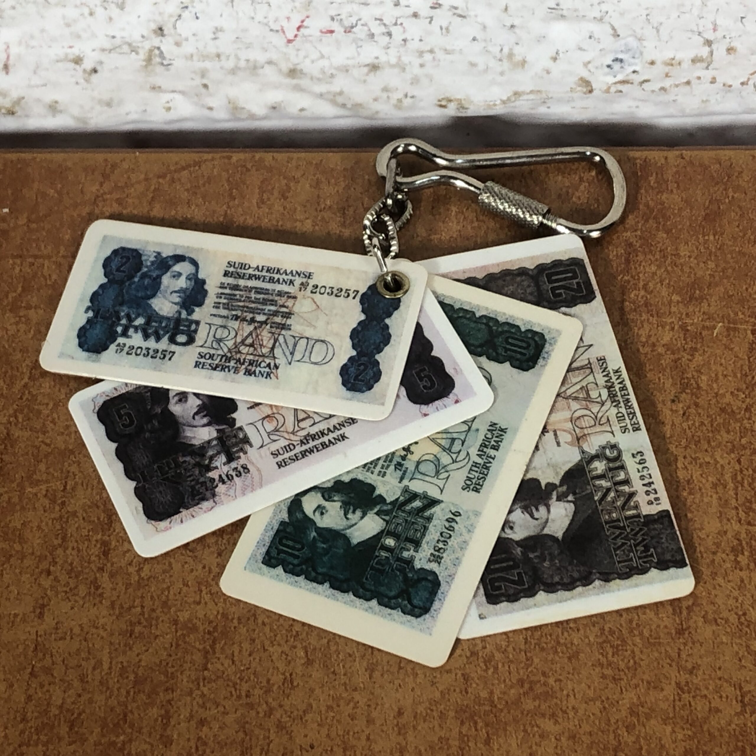 Vintage South African Bank Notes Key Chain - AuctionGiant