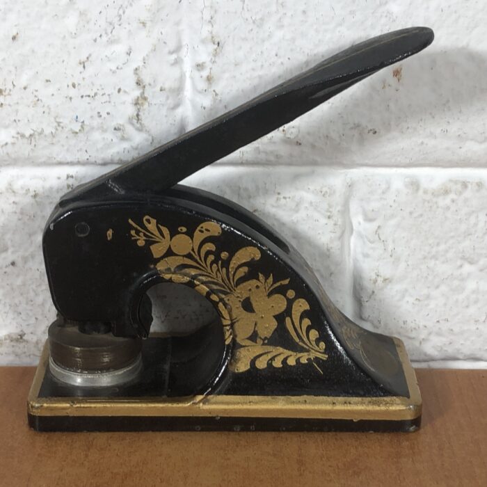 Vintage Jordan & Sons Cast Iron Embossing Stamp (Made in London ...