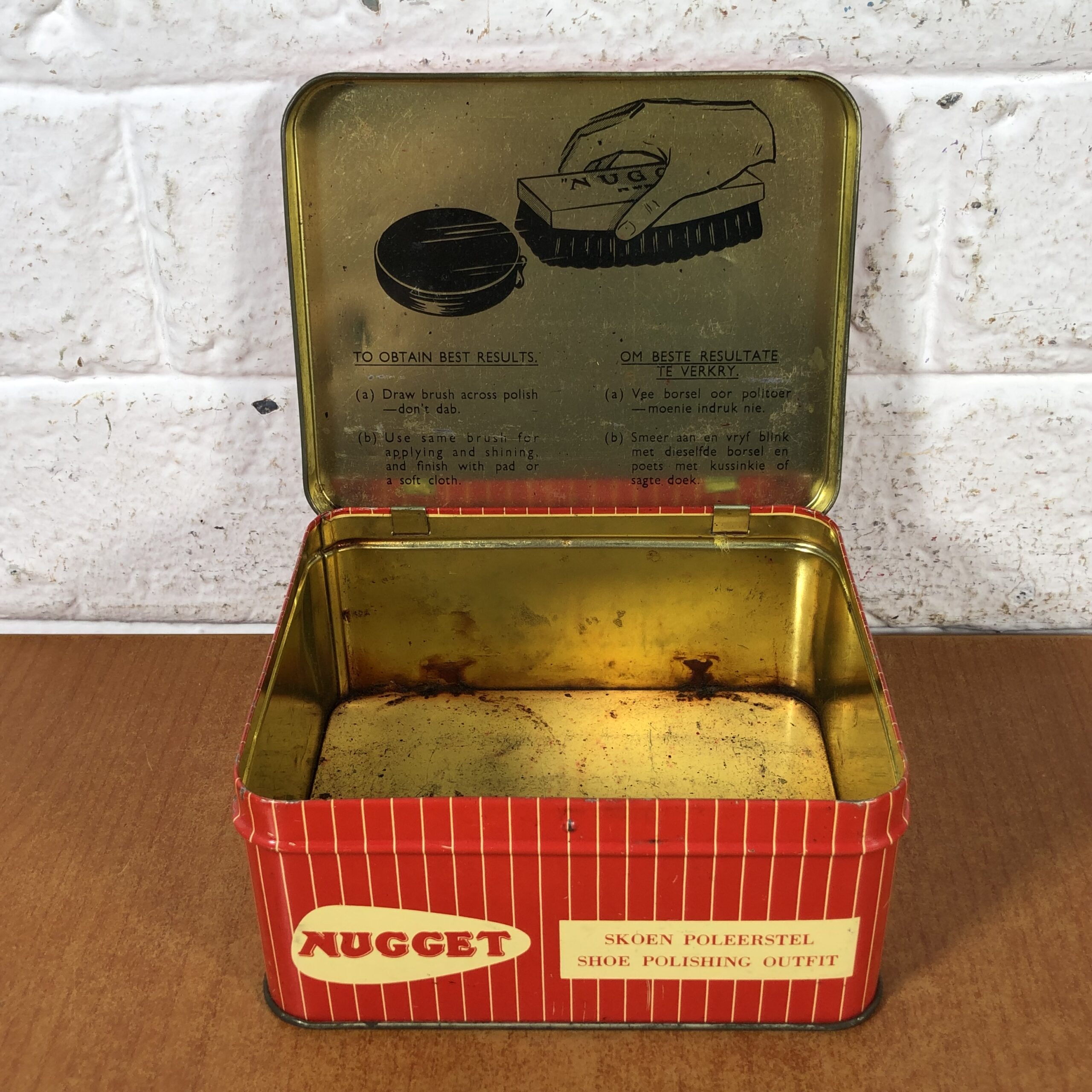 Vintage Nugget Shoe Polish Tin - AuctionGiant