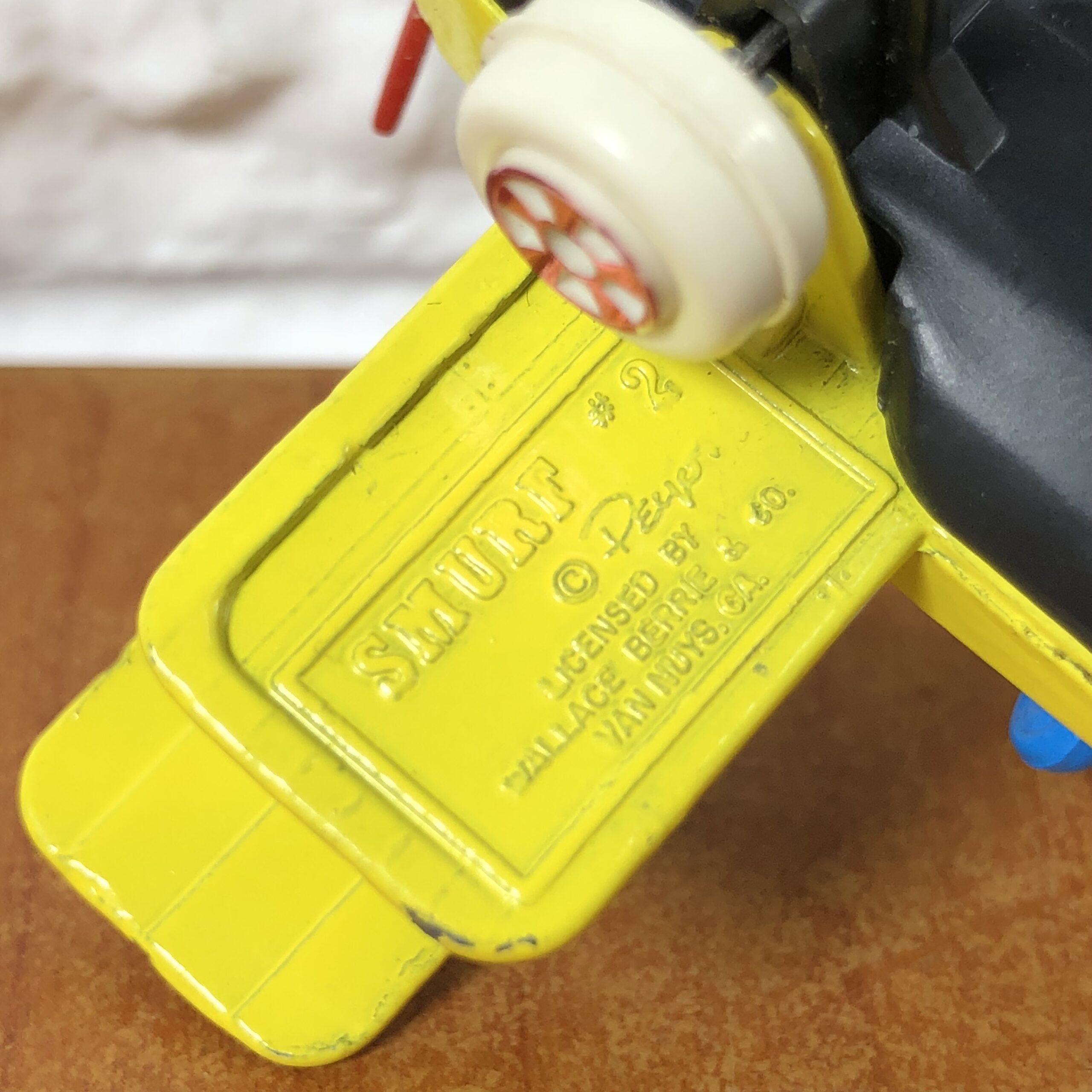 1982 ERTL Peyo Aero-Smurf Figurine in Metal Aircraft (Made in USA ...