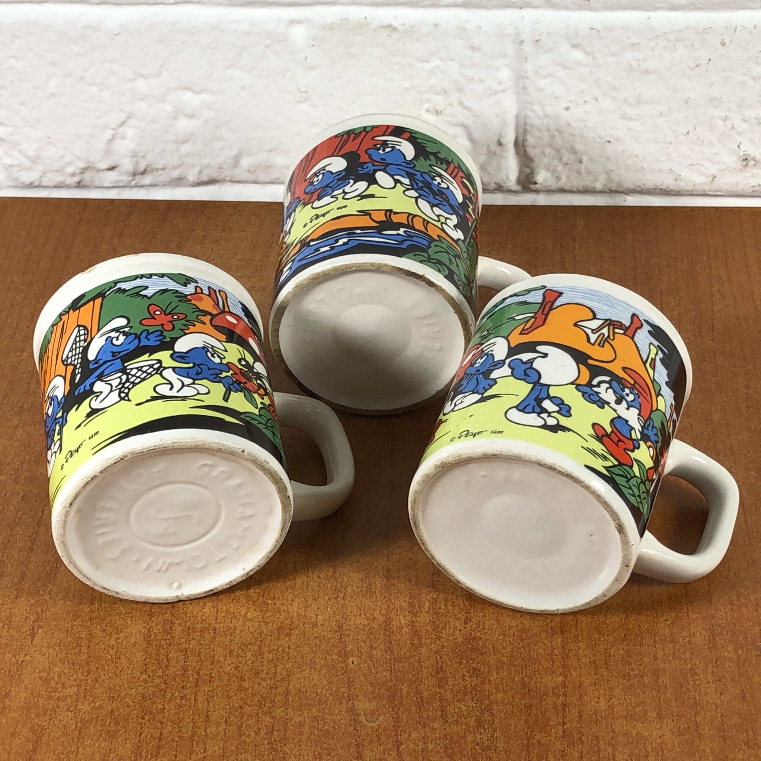 Set of 3 Peyo Smurfs Mugs - AuctionGiant