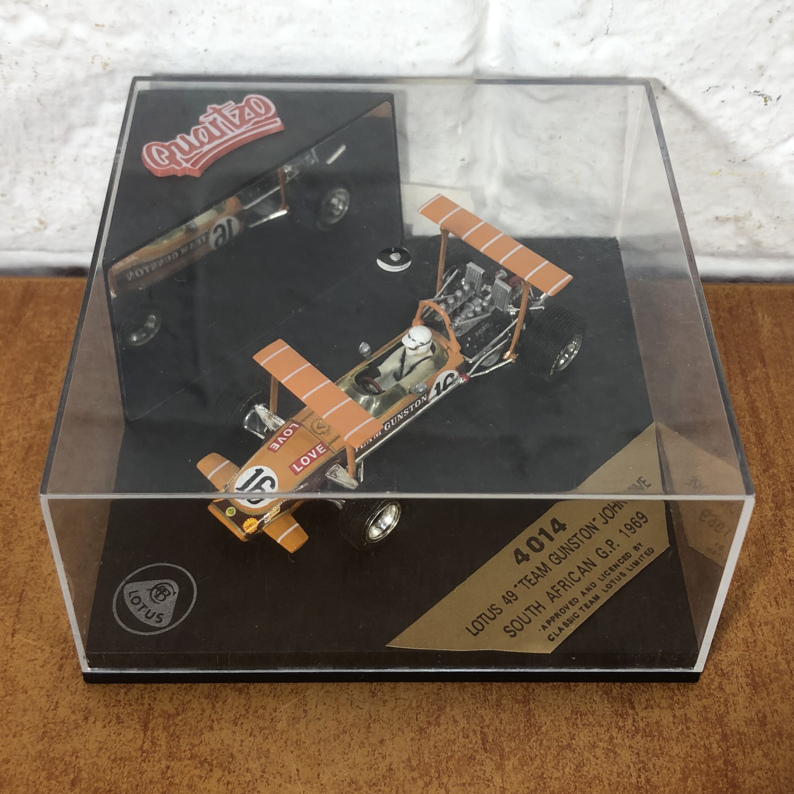 Quartzo 4014 Lotus 49 "Team Gunston" John Love F1 Model Car (1:43 ...